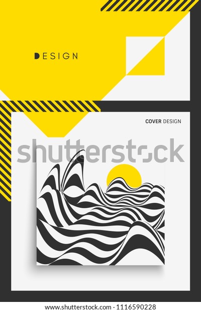 Cover Design Template Vector Illustration Pattern Stock Vector (Royalty ...
