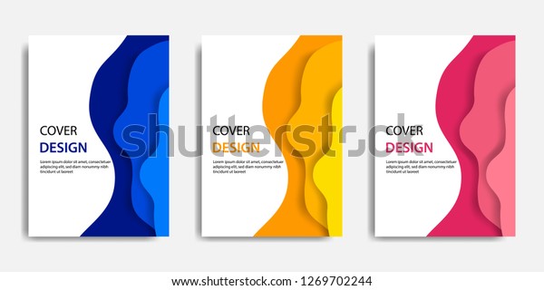 Cover Design Template Vector Illustration Paper Stock Vector (Royalty ...