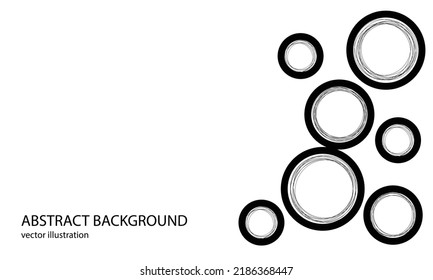 Cover Designbackground Circles On White Background Stock Vector ...