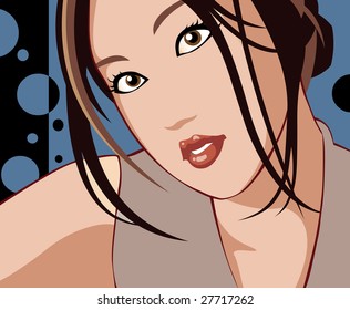 Cover Girl Stock Vector (Royalty Free) 27717262 | Shutterstock