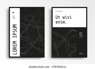 Bold Black White Bw Poster Design Stock Vector (Royalty Free ...