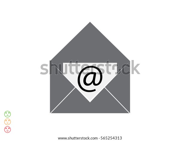 Cover Letter Sign Symbol Vector Illustration Stock Vector (Royalty Free ...