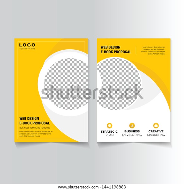 Cover Page Design Double Side Layout: เวกเตอร์สต็อก (ปลอดค่าลิขสิทธิ์ ...