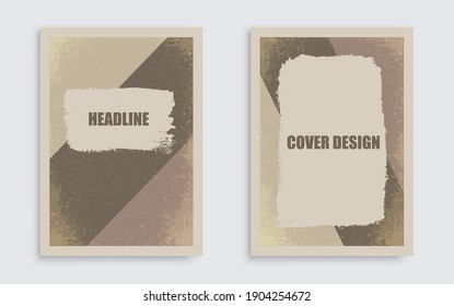 Cover Page Design Template Grunge Business Stock Vector (Royalty Free ...