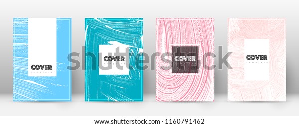 Cover Page Design Template Hipster Brochure Stock Vector (Royalty Free ...