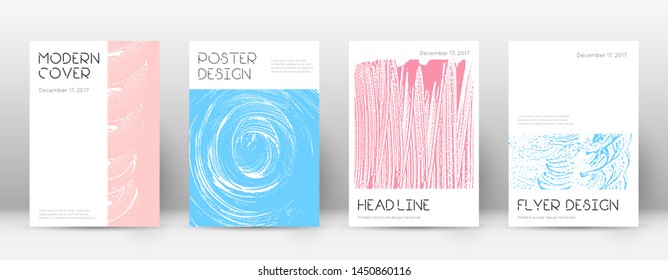 Cover Page Design Template Minimal Brochure Stock Vector (Royalty Free ...
