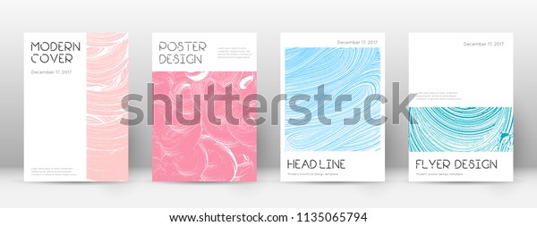 Cover Page Design Template Minimal Brochure Stock Vector (Royalty Free ...