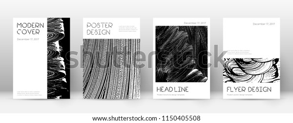 Cover page design template. Minimal brochure layout. Captivating trendy ...
