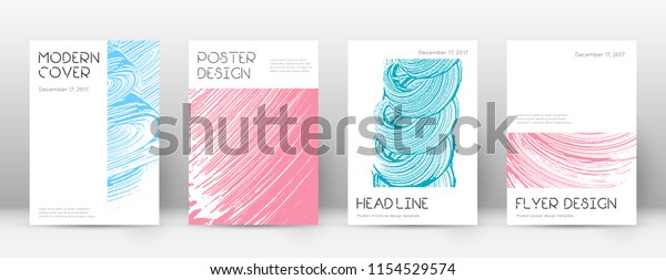 Cover Page Design Template Minimal Brochure Stock Vector (Royalty Free ...