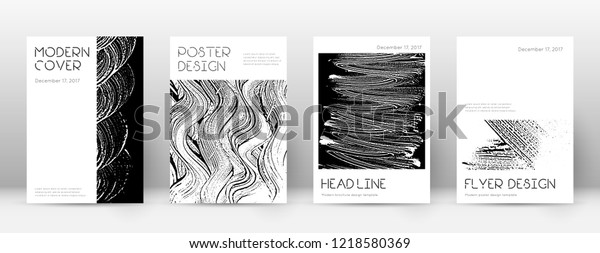 Cover Page Design Template Minimal Brochure Stock Vector (Royalty Free ...