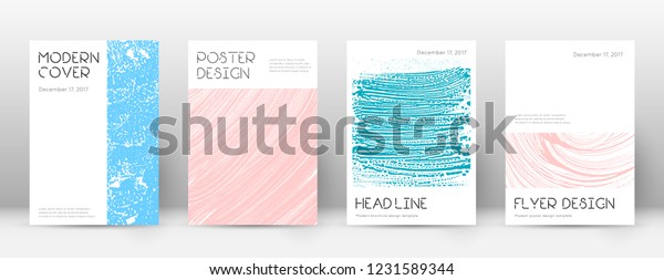 Cover Page Design Template Minimal Brochure Stock Vector (Royalty Free ...