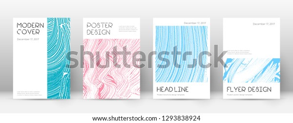 Cover Page Design Template Minimal Brochure Stock Vector (Royalty Free ...