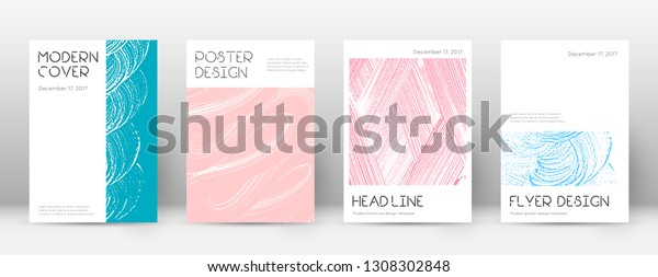 Cover Page Design Template Minimal Brochure Stock Vector (Royalty Free ...
