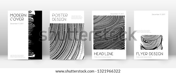 Cover Page Design Template Minimal Brochure Stock Vector (Royalty Free ...