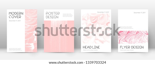 Cover Page Design Template Minimal Brochure Stock Vector (Royalty Free ...