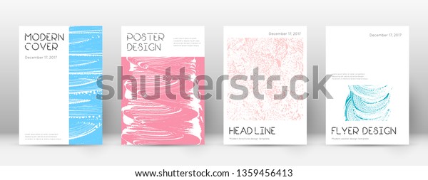 Cover Page Design Template Minimal Brochure Stock Vector (Royalty Free ...
