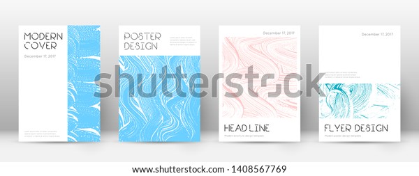 Cover Page Design Template Minimal Brochure Stock Vector (Royalty Free ...
