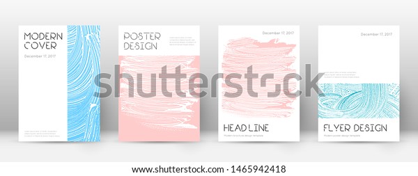 Cover Page Design Template Minimal Brochure 库存矢量图（免版税）1465942418 ...