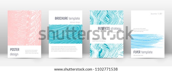 Cover Page Design Template Minimalistic Brochure Stock Vector (Royalty ...