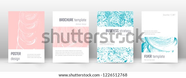 Cover Page Design Template Minimalistic Brochure Stock Vector (Royalty ...