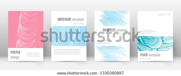 Cover Page Design Template Minimalistic Brochure Stock Vector (Royalty ...
