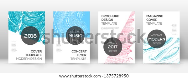 Cover Page Design Template Modern Brochure Stock Vector (Royalty Free ...