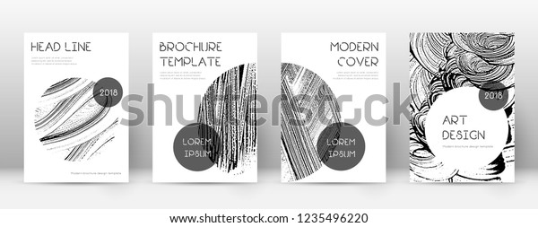 Cover Page Design Template Trendy Brochure Stock Vector (Royalty Free ...