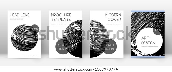 Cover Page Design Template Trendy Brochure Stock Vector (Royalty Free ...