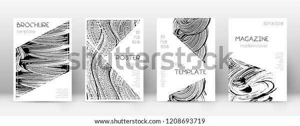 Cover Page Design Template Triangle Brochure Stock Vector (Royalty Free ...
