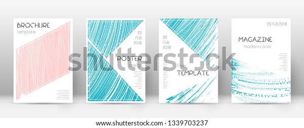 Cover Page Design Template Triangle Brochure Stock Vector (Royalty Free ...