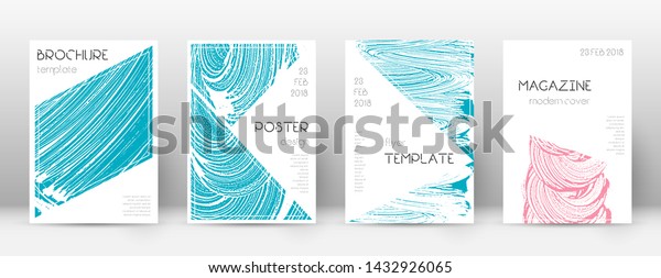 Cover Page Design Template Triangle Brochure Stock Vector (Royalty Free ...