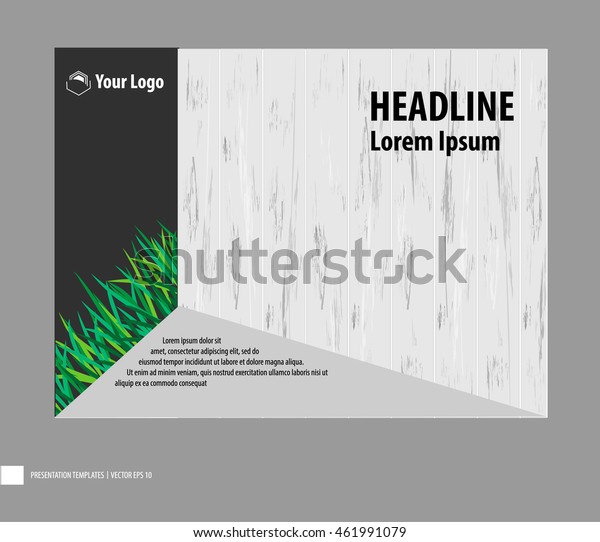 Cover Page Layout Vector Illustration Background Stock Vector (Royalty ...