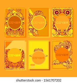 Cover Page Templates Dynamic Vector Set Stock Vector (Royalty Free ...