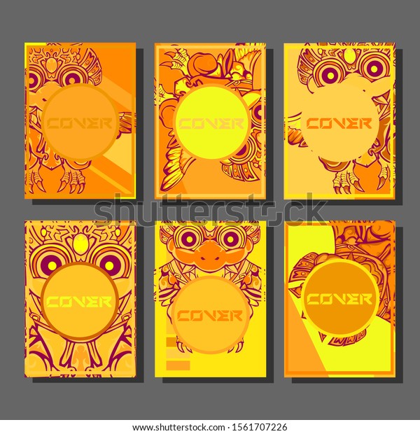 Cover Page Templates Dynamic Vector Set 库存矢量图（免版税）1561707226 | Shutterstock