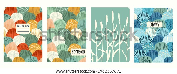 Cover Page Vector Templates Wild Grasses Stock Vector (Royalty Free ...