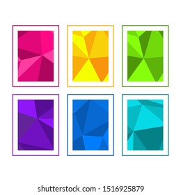 Cover Pages Backgrounds Set Abstract Shapes Stock Vector (Royalty Free ...