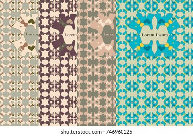 Cover Pattern Book Postcard Stock Vector (Royalty Free) 746960125 ...