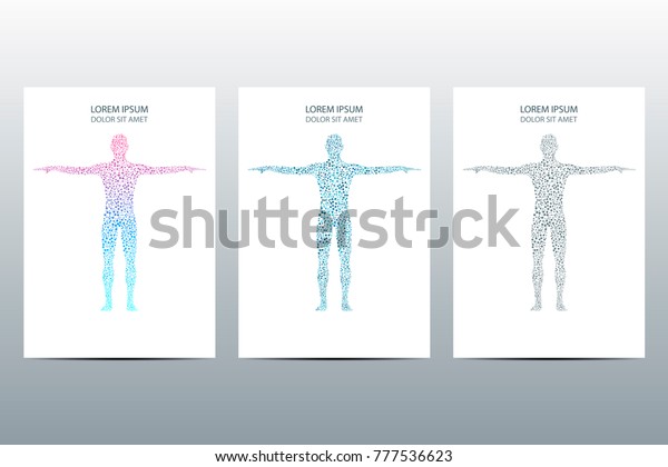 Cover Poster Design Human Body Scientific Stock Vector (Royalty Free ...