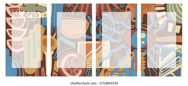Cover Poster Design Summer Template Posm Stock Vector (Royalty Free ...