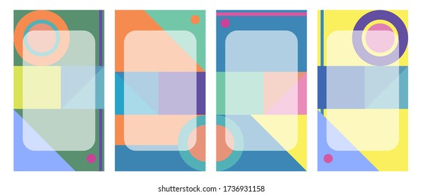 Cover Poster Design Template Posm Trendy Stock Vector (Royalty Free ...