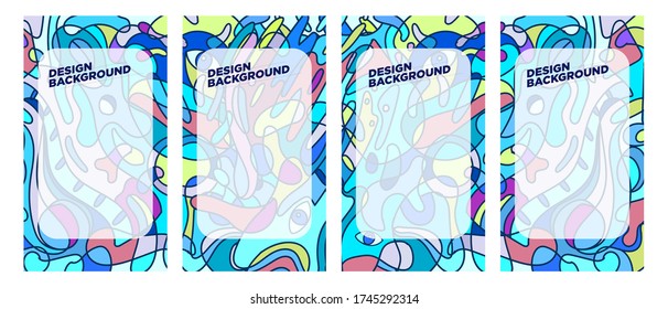 Cover Poster Design Template Posm Trendy Stock Vector (Royalty Free ...