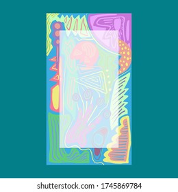 Cover Poster Design Template Posm Trendy Stock Vector (Royalty Free ...