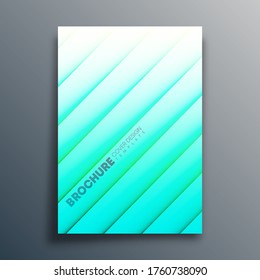 Cover Template Diagonal Lines Flyer Poster Stock Vector (Royalty Free ...