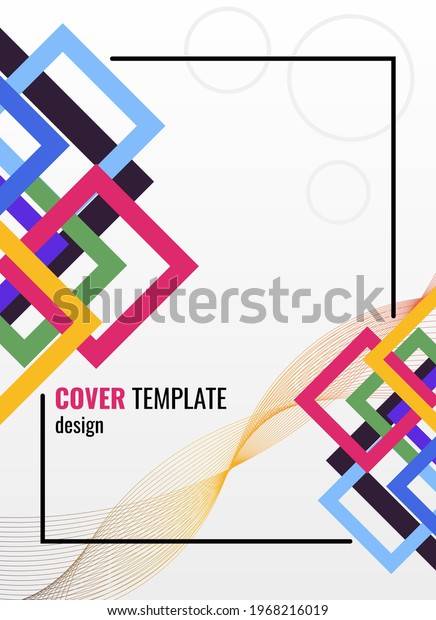 Cover Templates Colorful Elements Perfect Covers Stock Vector (Royalty ...