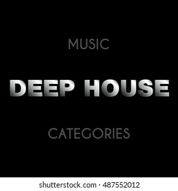 Cover Text Design Musical Categories Stock Vector (Royalty Free ...