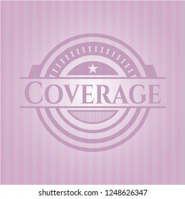 Coverage Badge Pink Background Stock Vector (Royalty Free) 1248626347 ...