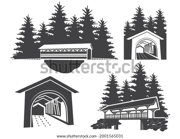 2,048 Covered Bridge Stock Vectors, Images & Vector Art | Shutterstock