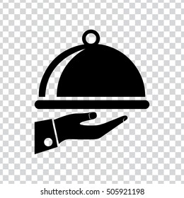 Covered Plate Icon Stock Vector (Royalty Free) 505921198 | Shutterstock