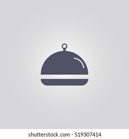 Covered Plate Icon Stock Vector (Royalty Free) 519307414 | Shutterstock
