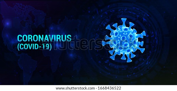 Covid19 Bacteria World Map Infected Locations Stock Vector (Royalty ...